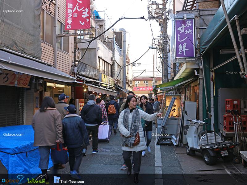 ตลาดปลาด้านใน Uogashi Yokosho